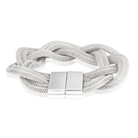Accessories | Braided Stainless Steel Mesh Bracelet | Poshmark